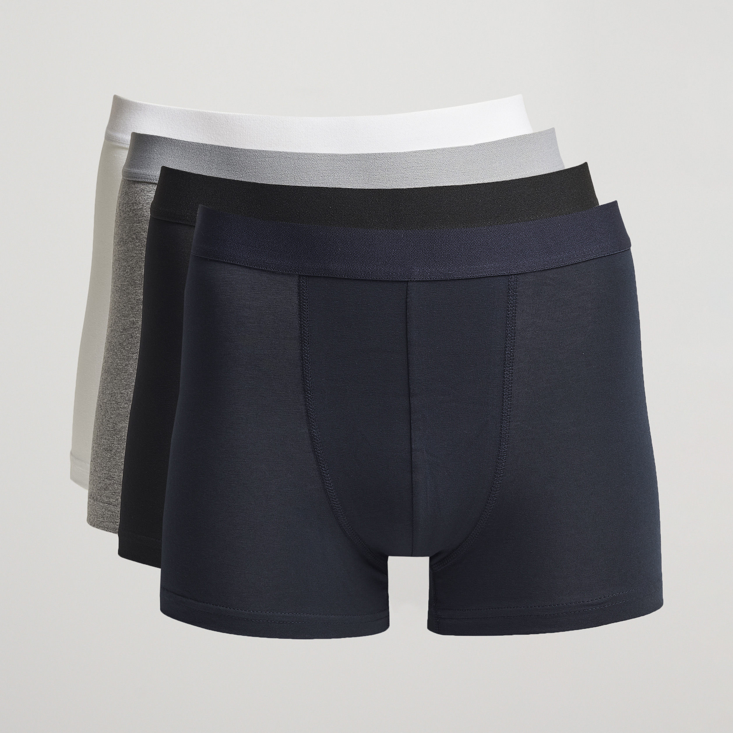 Bread & Boxers 4-Pack Boxer Brief White/Black/Grey/Navy bei Care of Carl