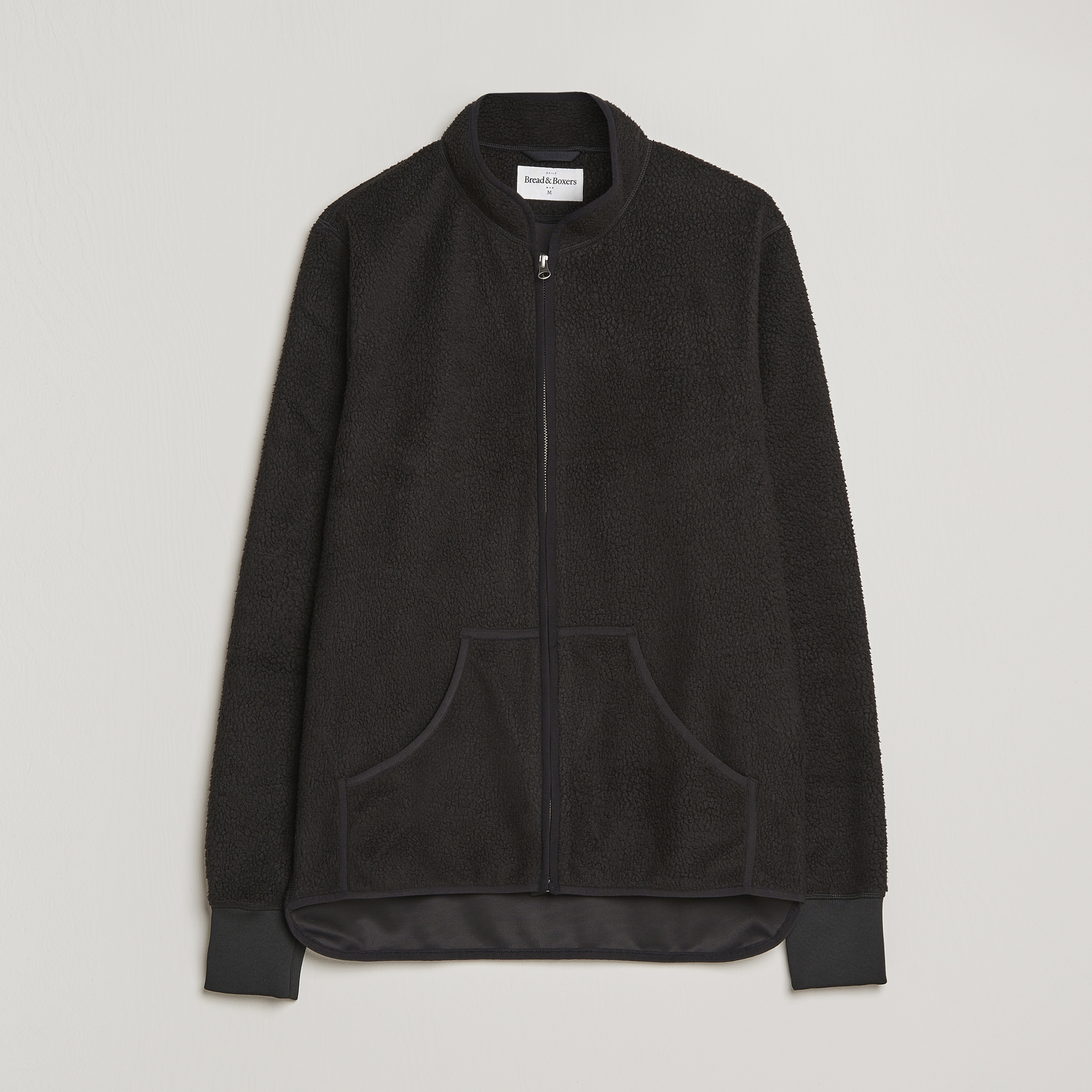 Bread & Boxers Full Zip Fleece Jacket Black bei Care of Carl