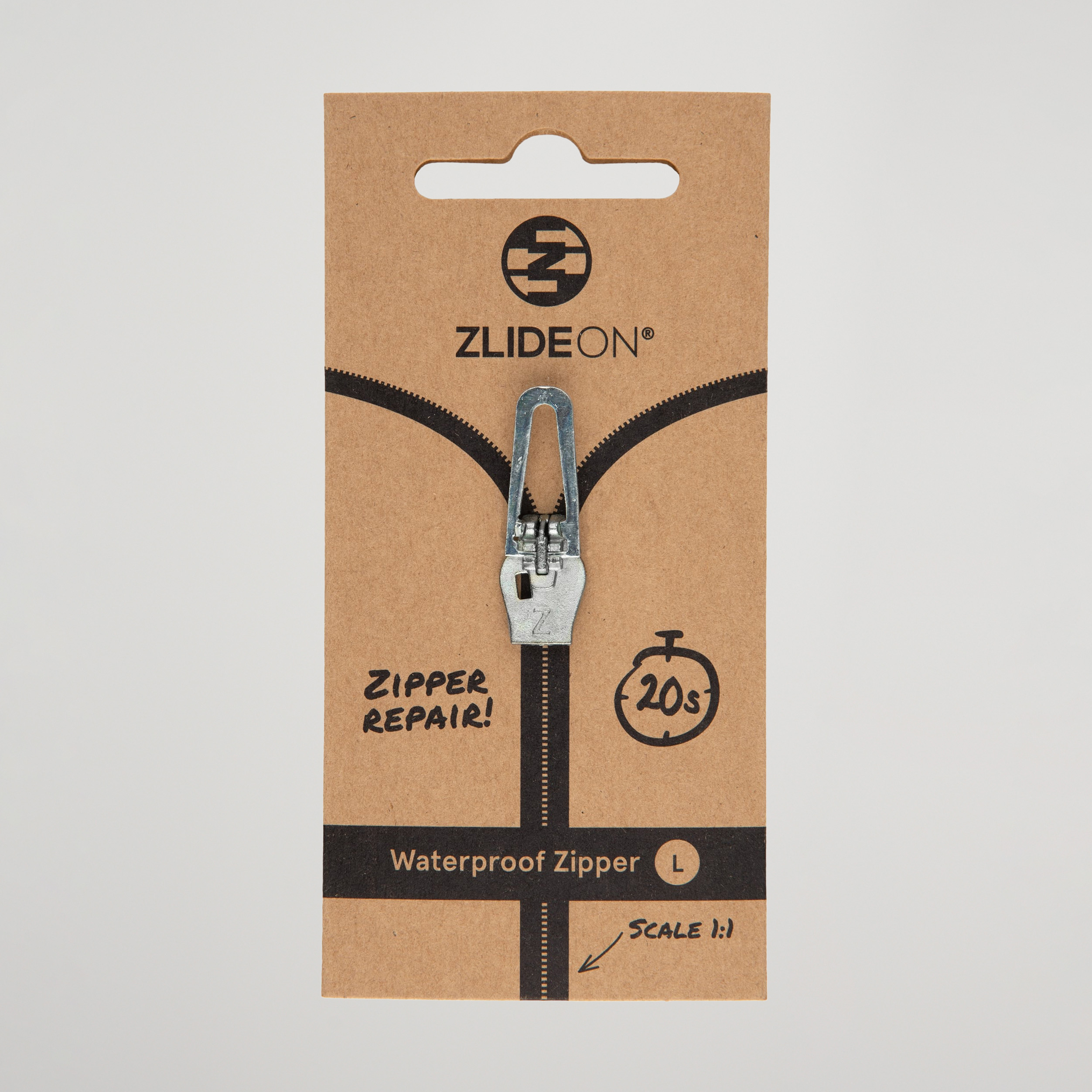 ZlideOn Waterproof Zipper Silver L bei Care of Carl