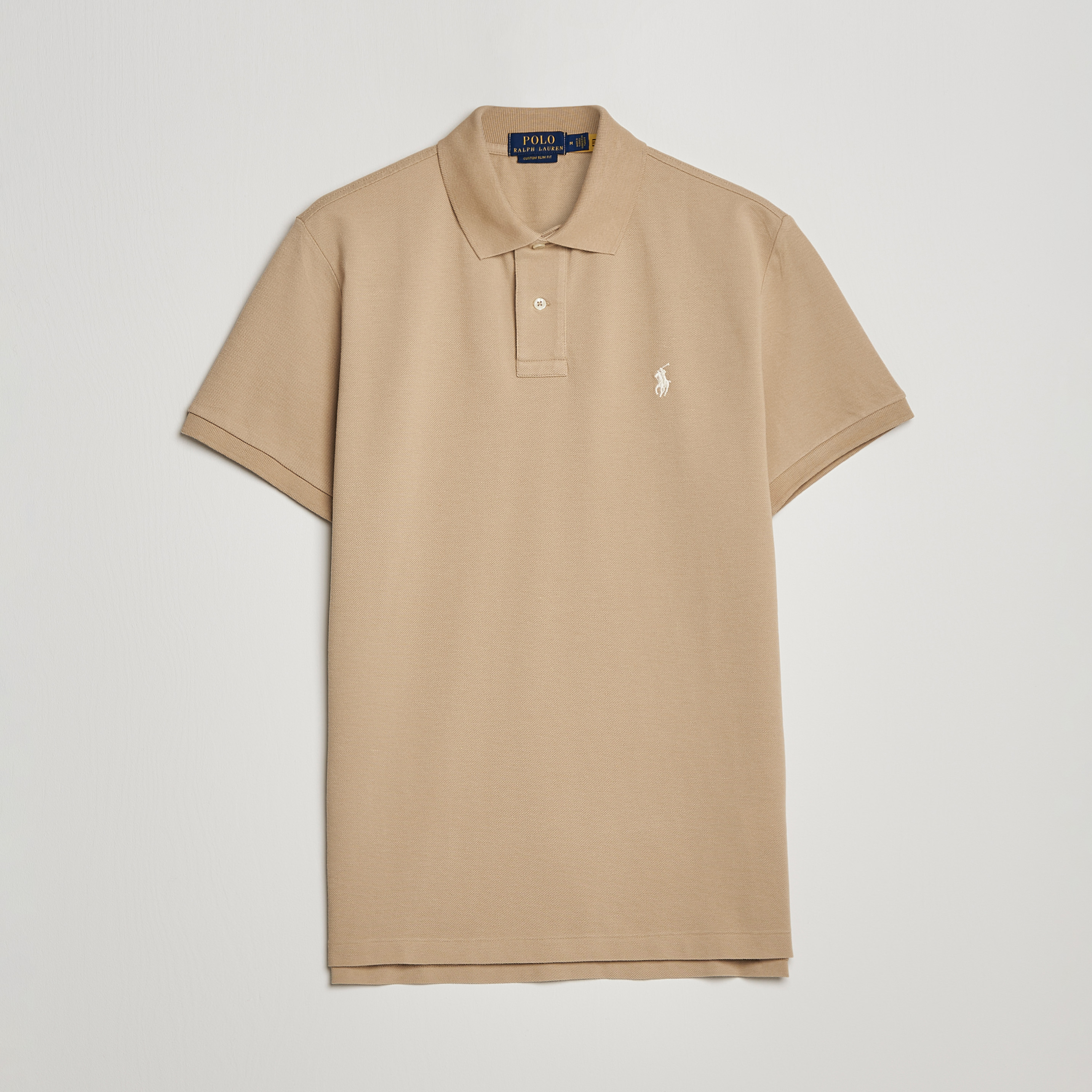 Polo Ralph Lauren Custom Slim Fit Polo Coastal Beige bei Care of Carl