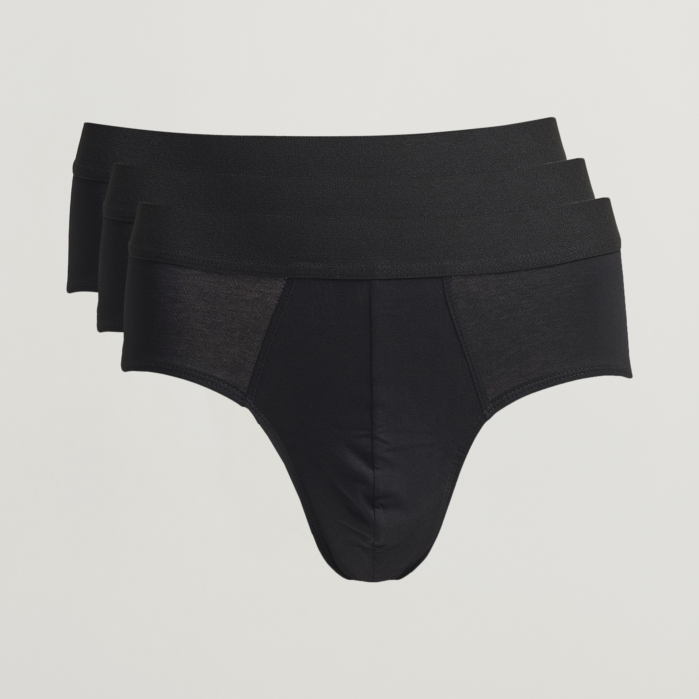 Bread & Boxers 3-Pack Brief Black bei Care of Carl