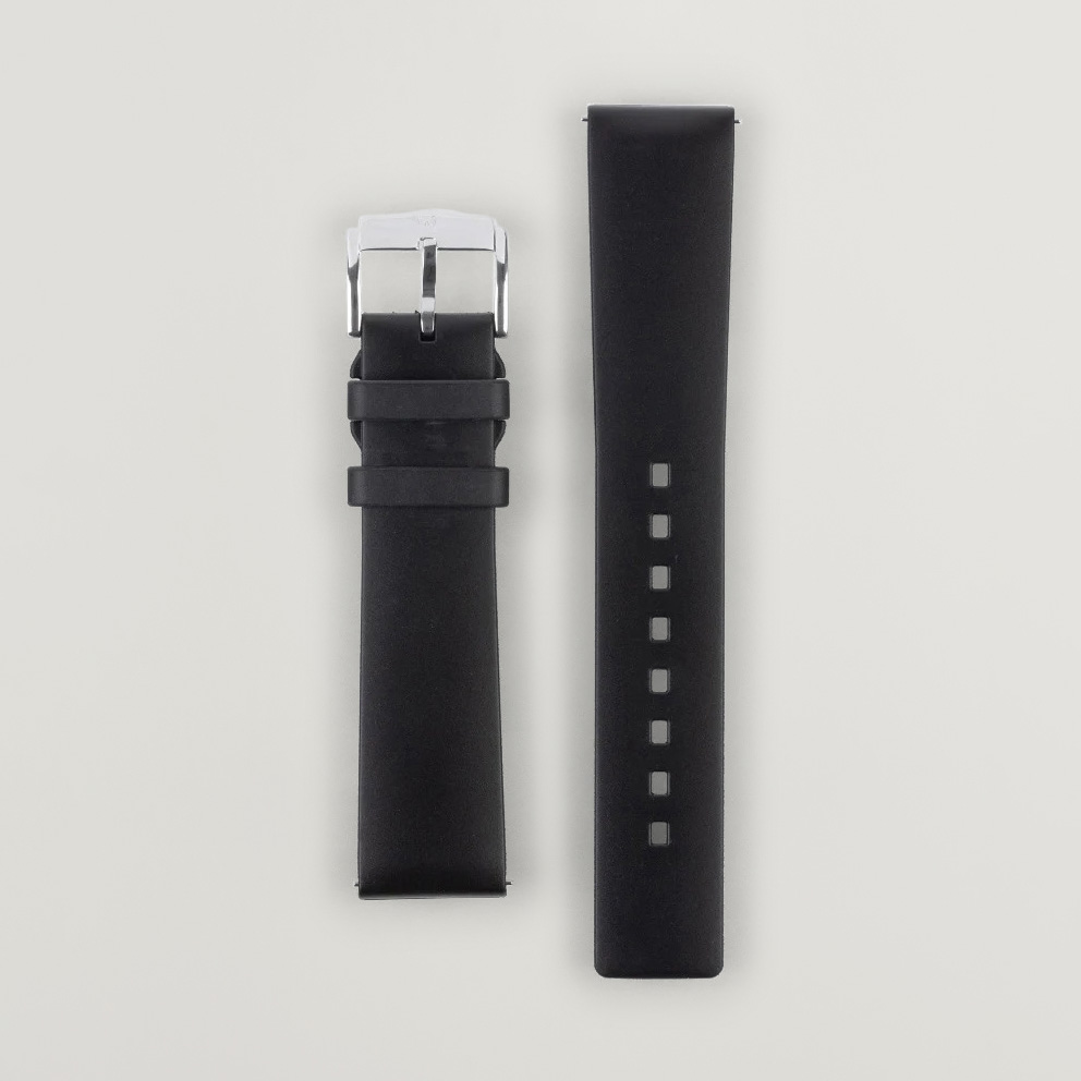 HIRSCH Pure Natural Rubber Watch Strap Black bei Care of Carl
