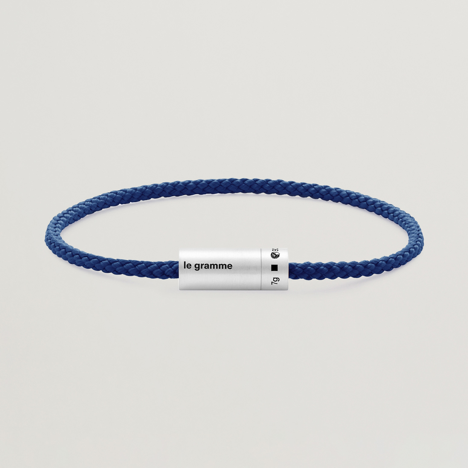 LE GRAMME Nato Cable Bracelet Blue/Sterling Silver 7g bei Care of Carl