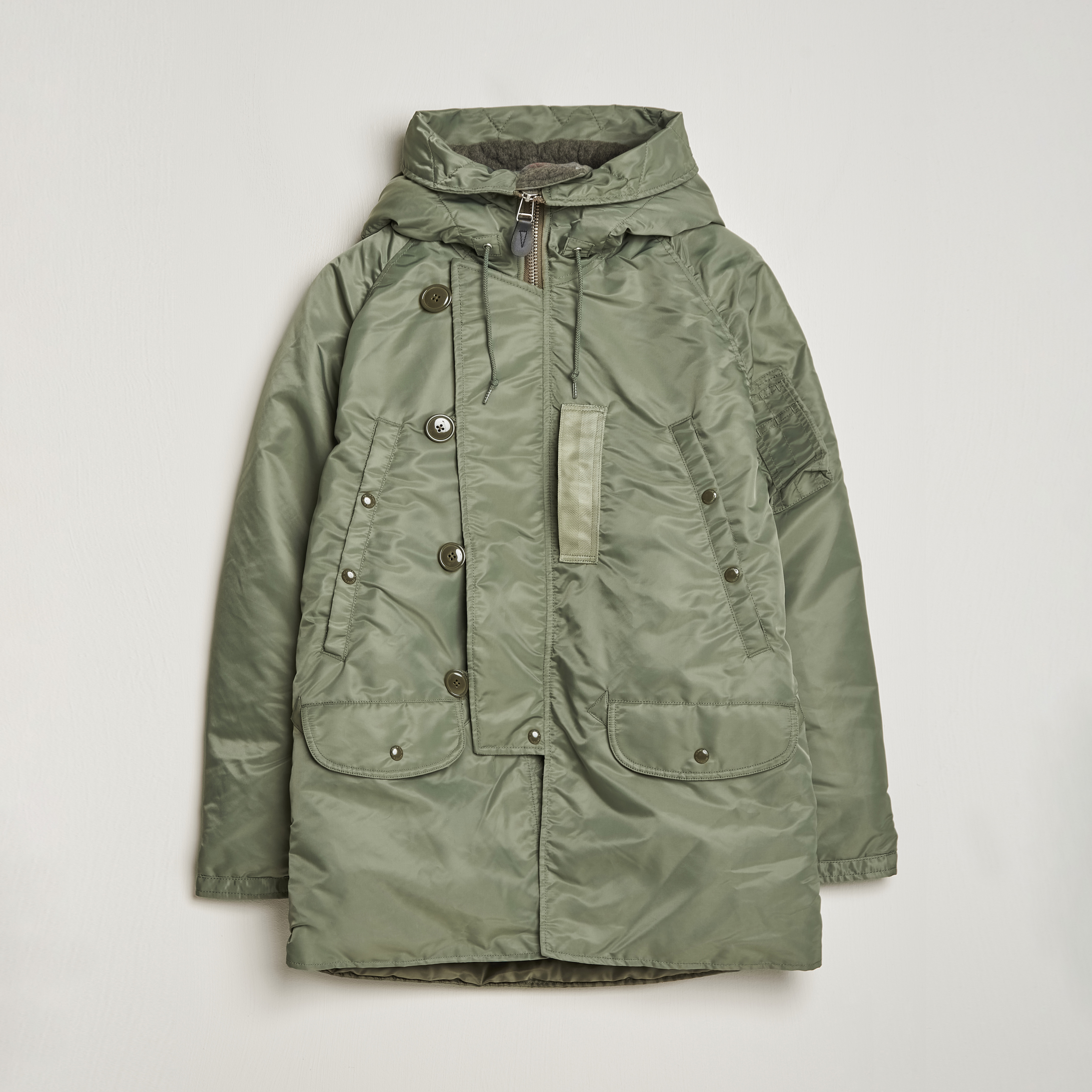 BEAMS PLUS MIL Type N-3B Parka Sage bei Care of Carl