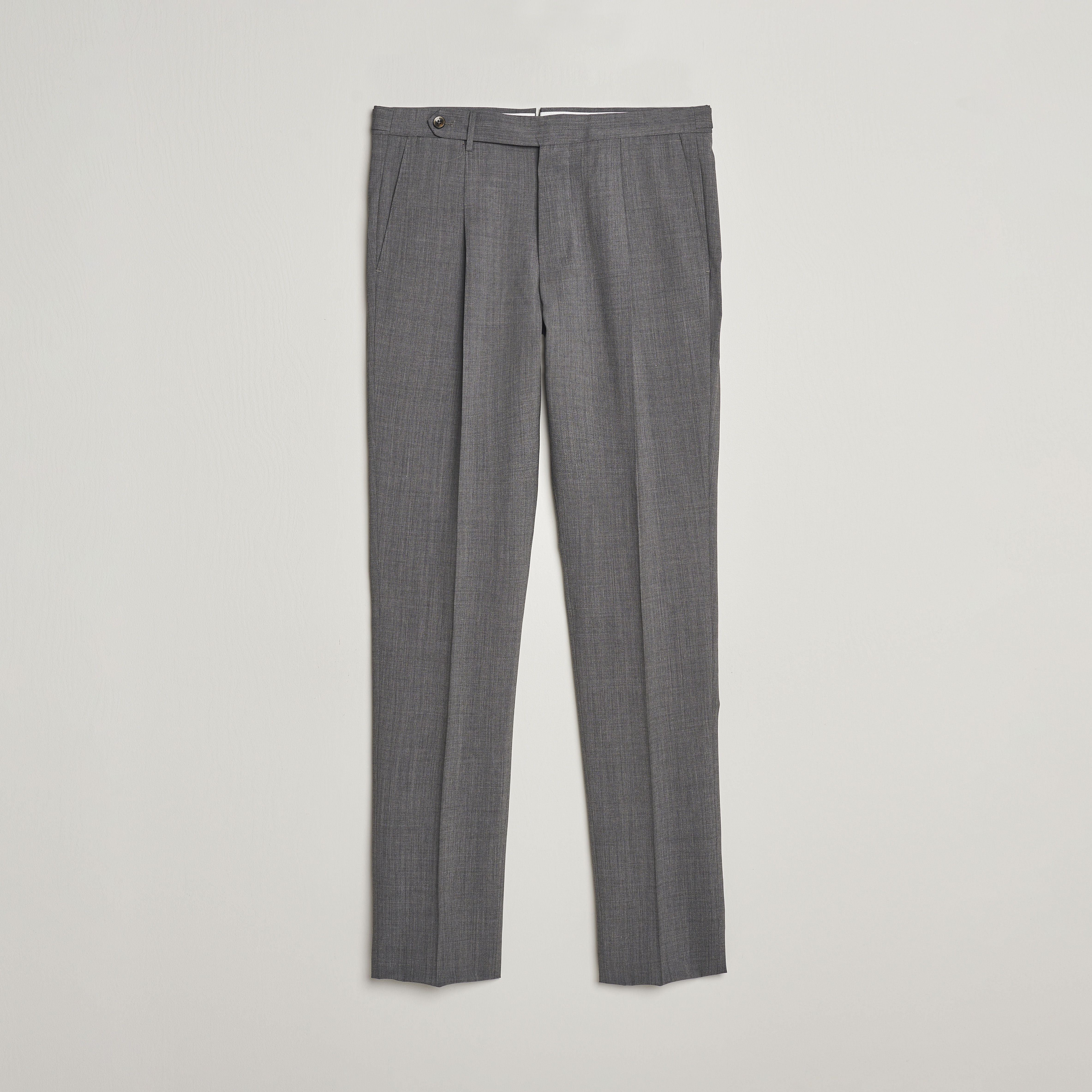 PT01 Gentleman Fit Wool Stretch Trousers Medium Grey bei Care of Carl