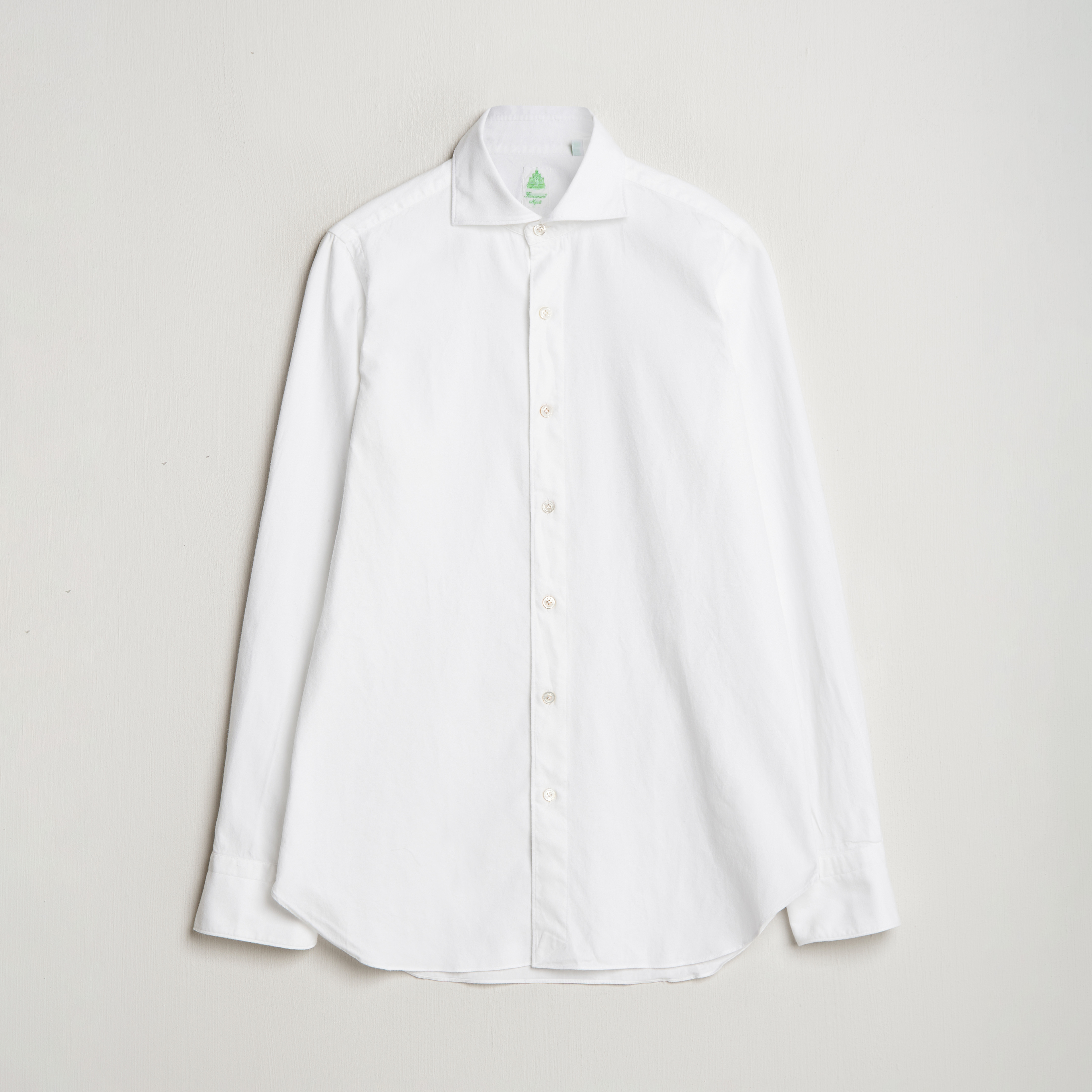 Finamore Napoli Gaeta Flannel Shirt White bei Care of Carl