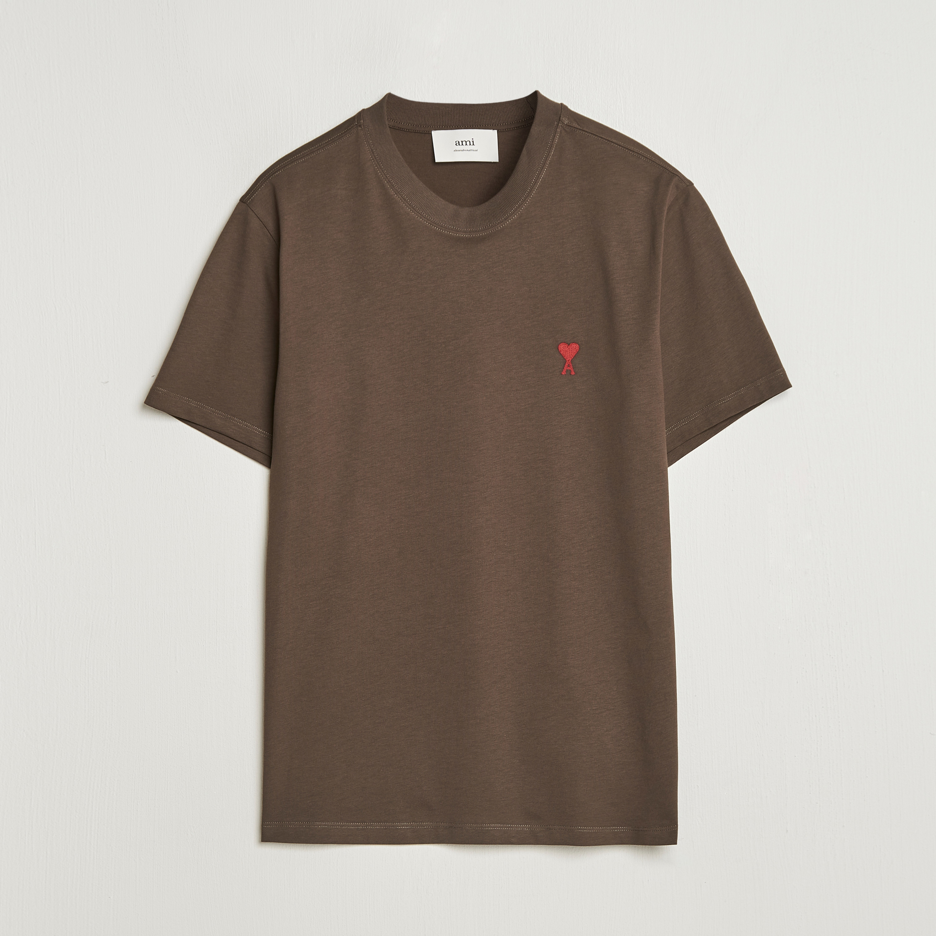 AMI Heart Logo T-Shirt Dark Coffee bei Care of Carl