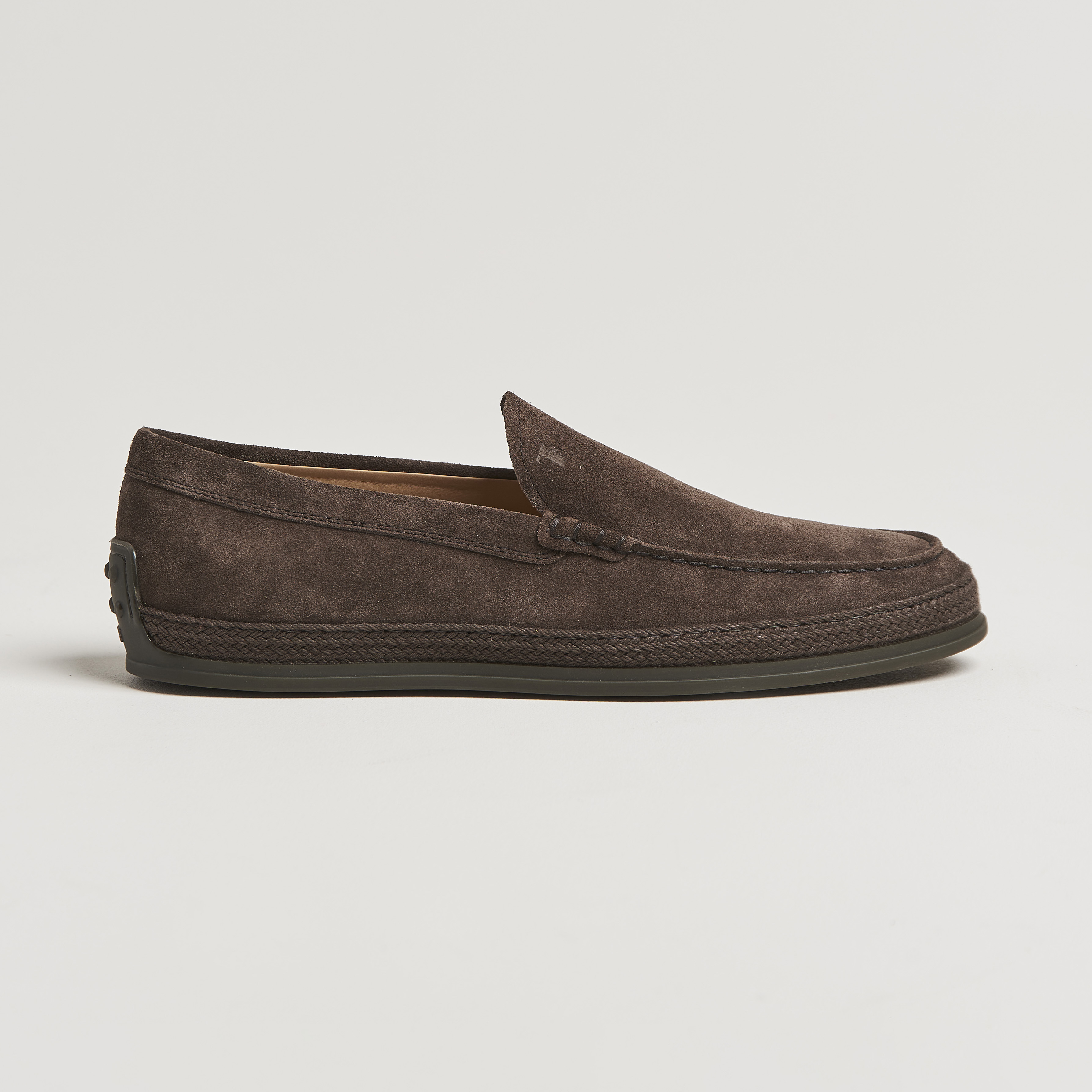 Tod's Raffia Loafer Dark Brown Suede bei Care of Carl