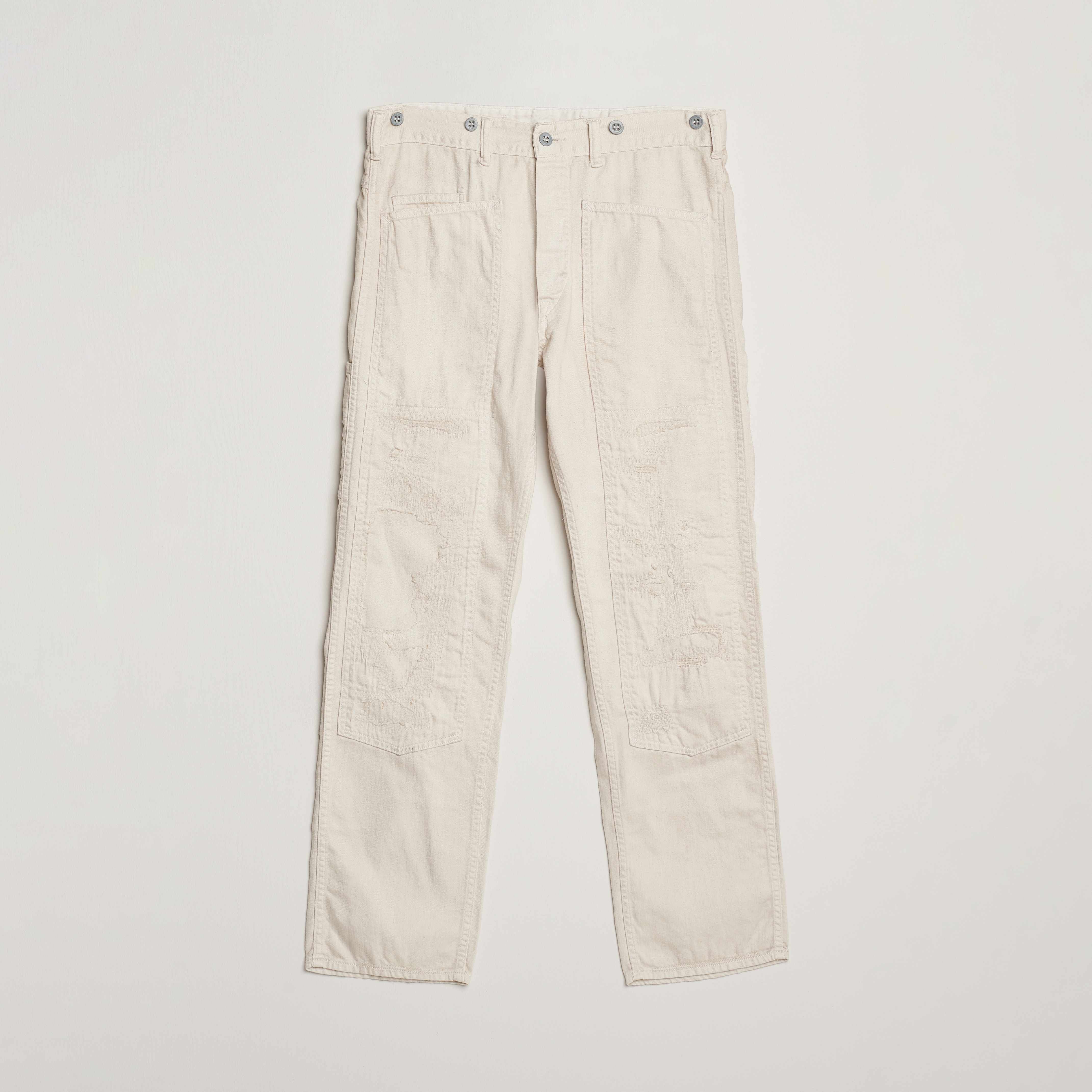 RRL Dempsey Carpenter Pants Off White bei Care of Carl