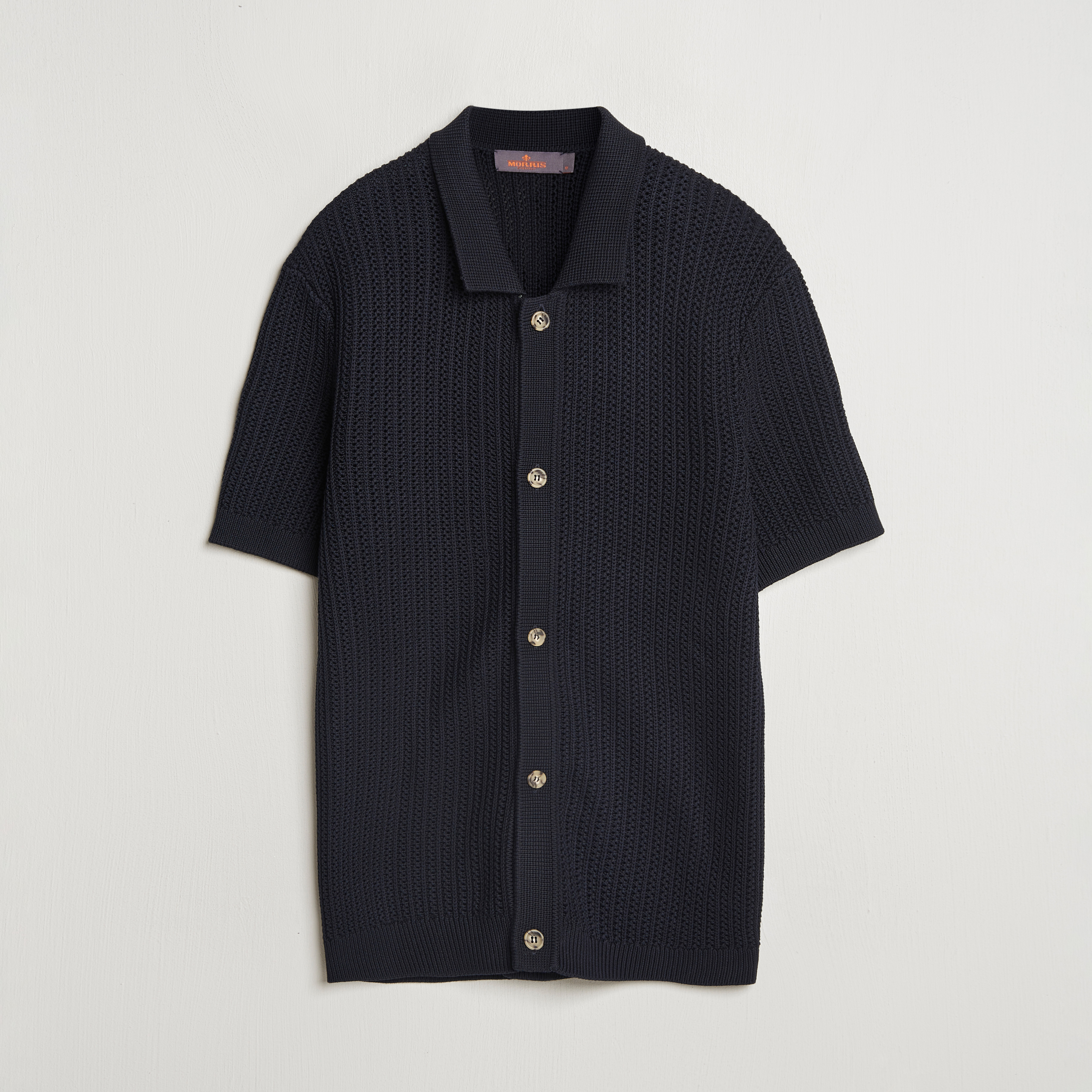 Morris Connors Short Sleeve Shirt Old Blue bei Care of Carl