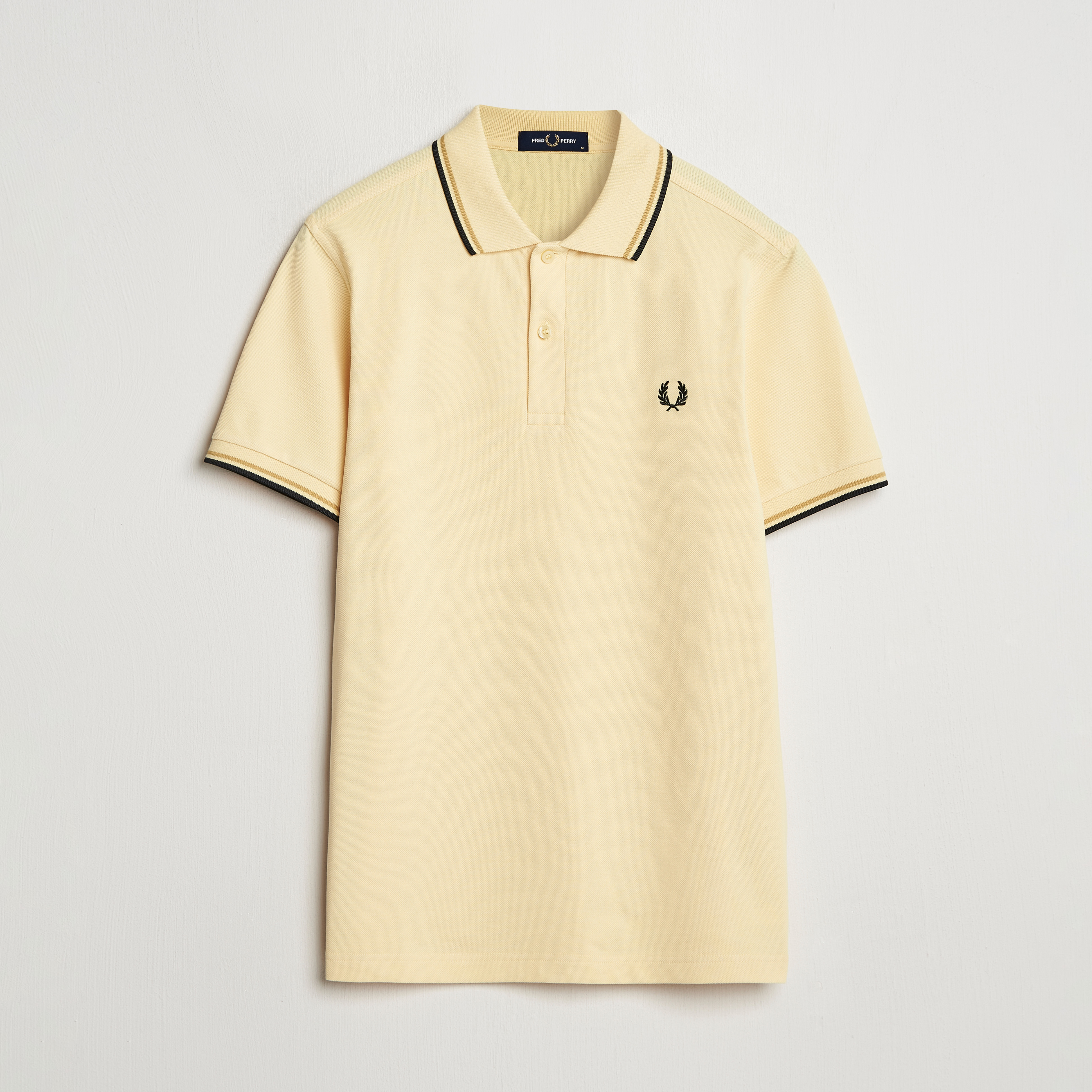 Fred Perry Twin Tipped Polo Shirt Yellow bei Care of Carl
