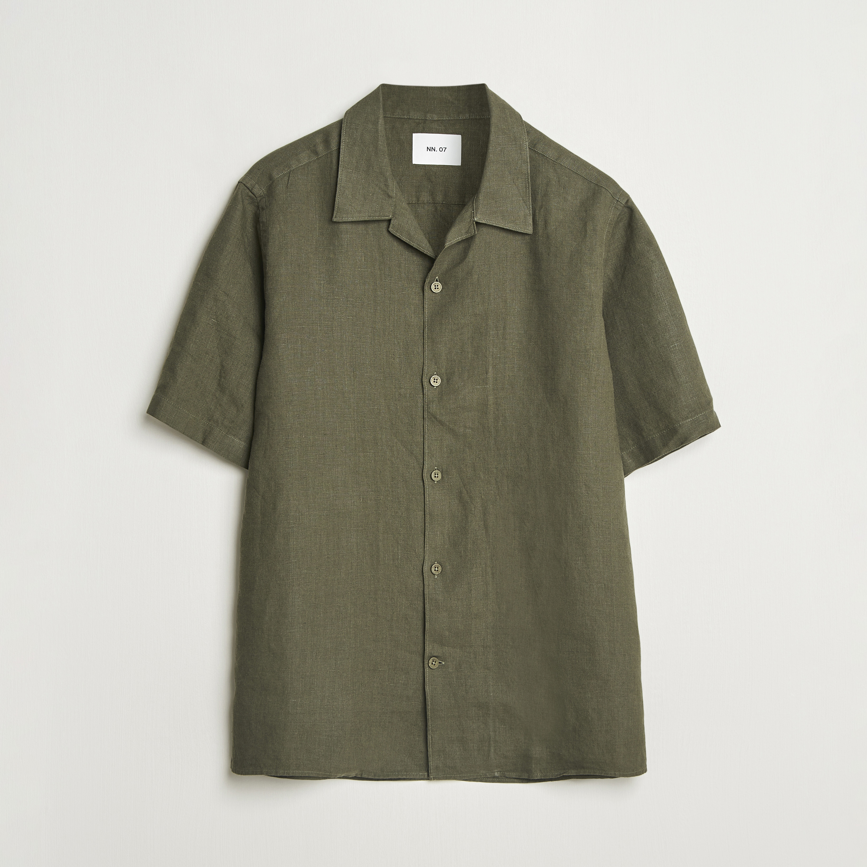 NN07 Julio Linen Resort Shirt Croc Green bei Care of Carl