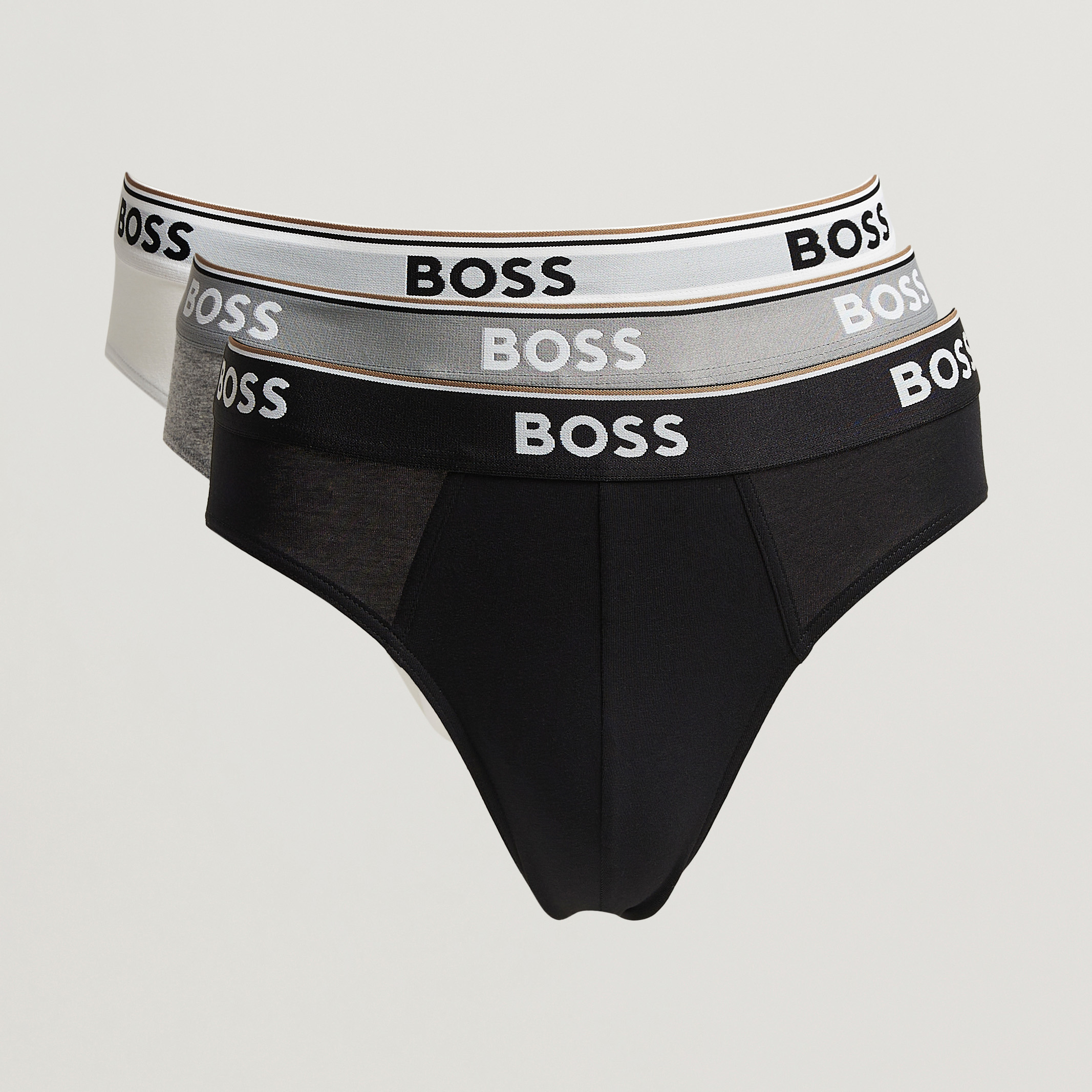 BOSS BLACK 3-Pack Brief White/Grey/Black bei Care of Carl