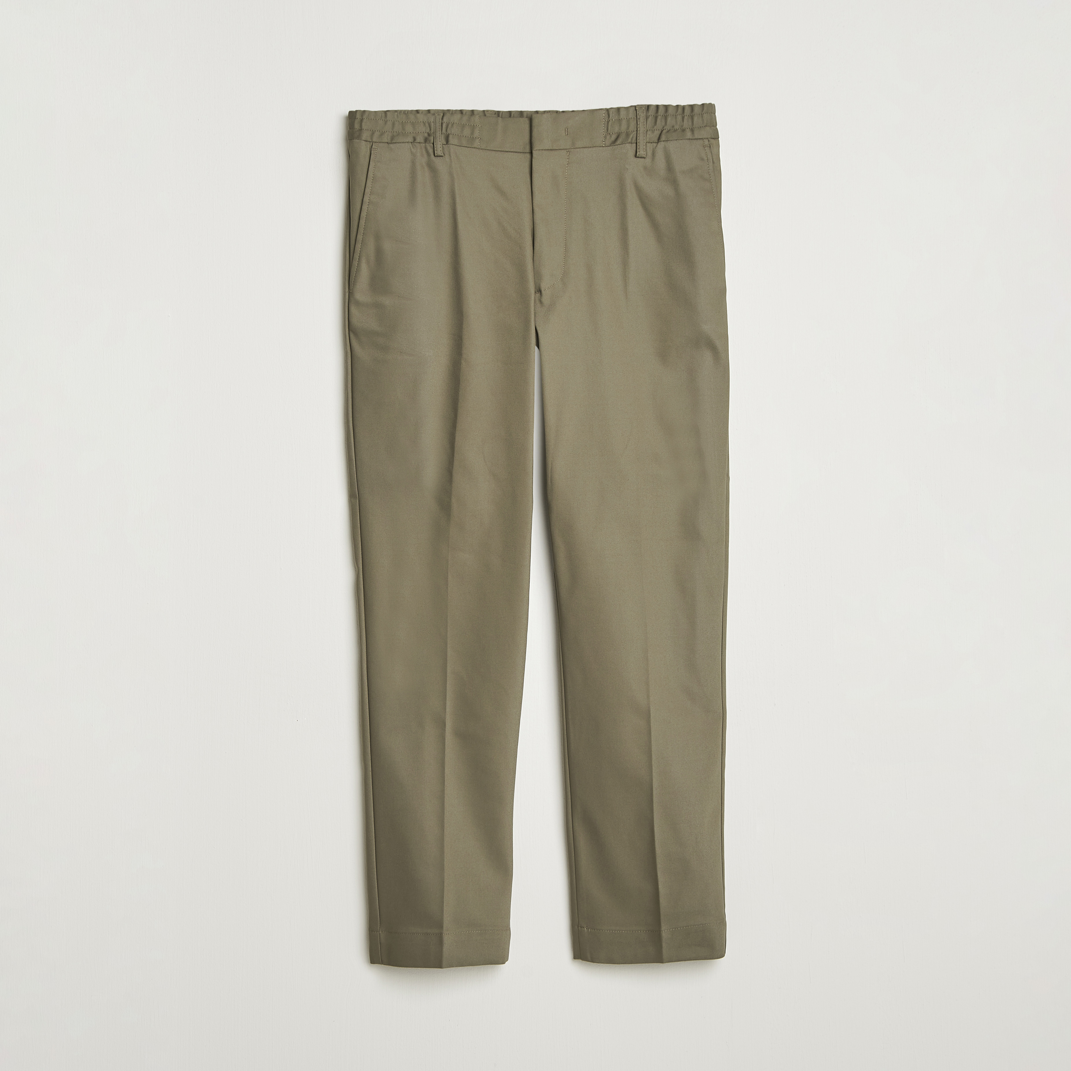 NN07 Baker Cotton Drawstring Trousers Capers Green bei Care of Carl