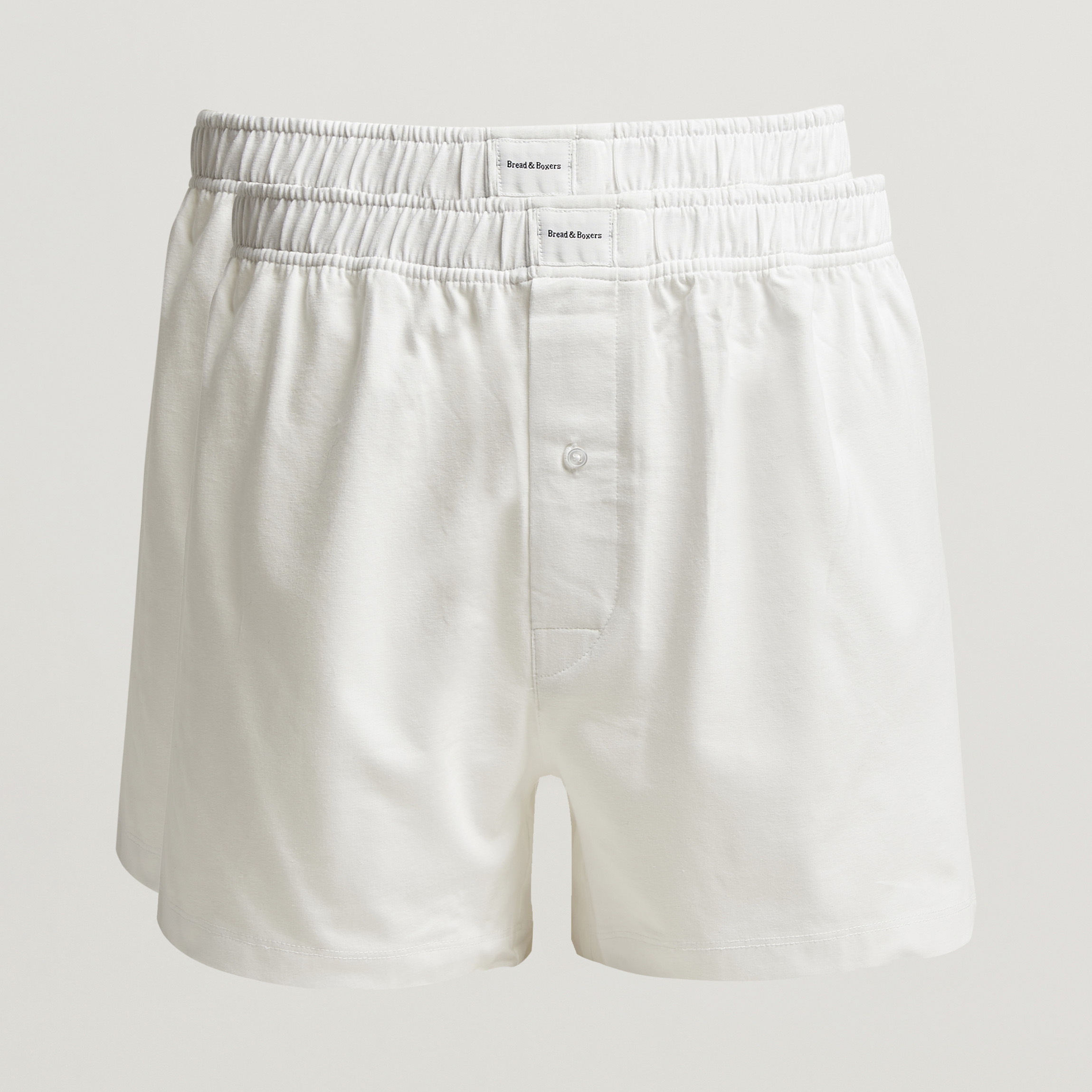 Bread & Boxers 2-Pack Jersey Boxer Shorts White bei Care of Carl