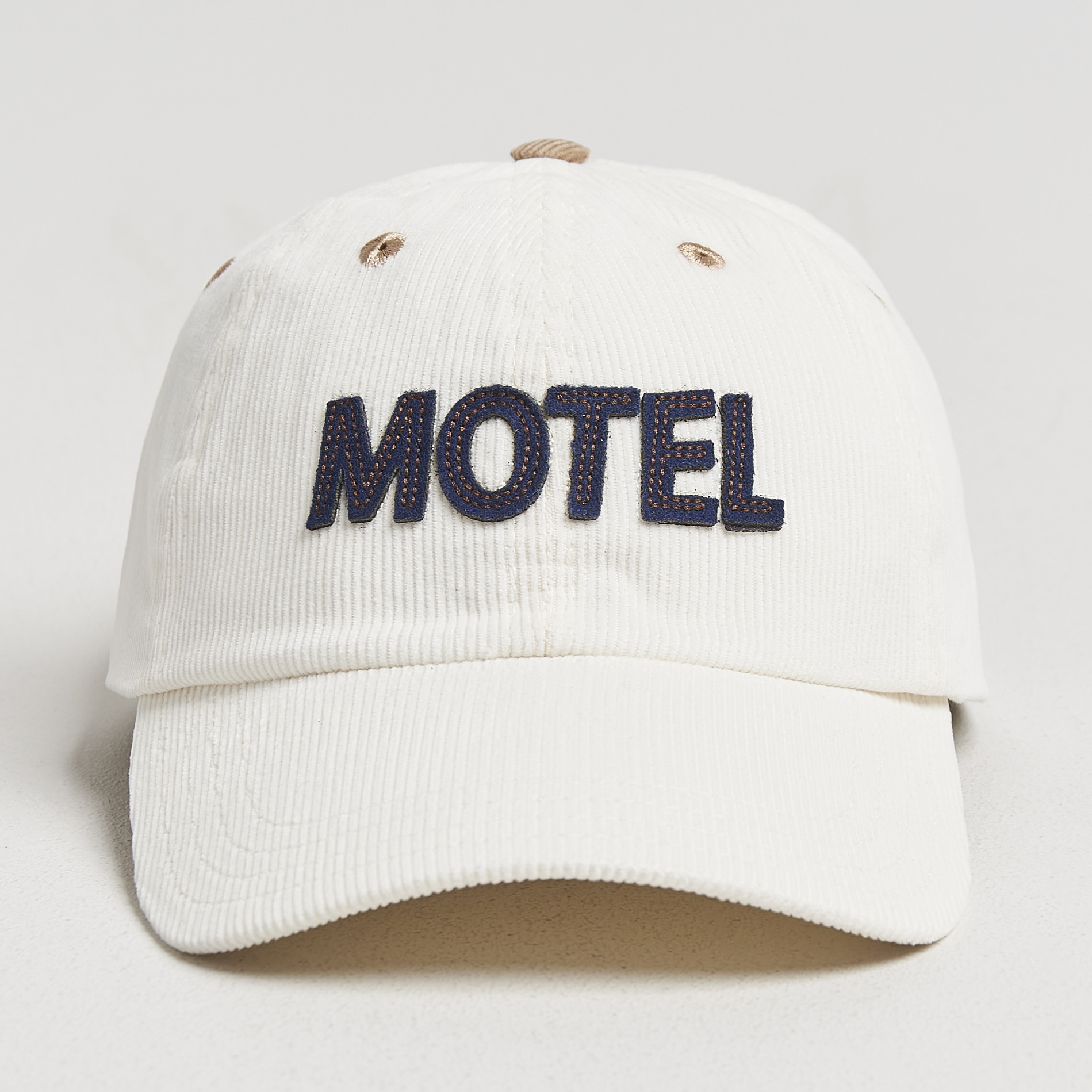 Drake's Motel Felt Baseball Cap Ecru bei Care of Carl