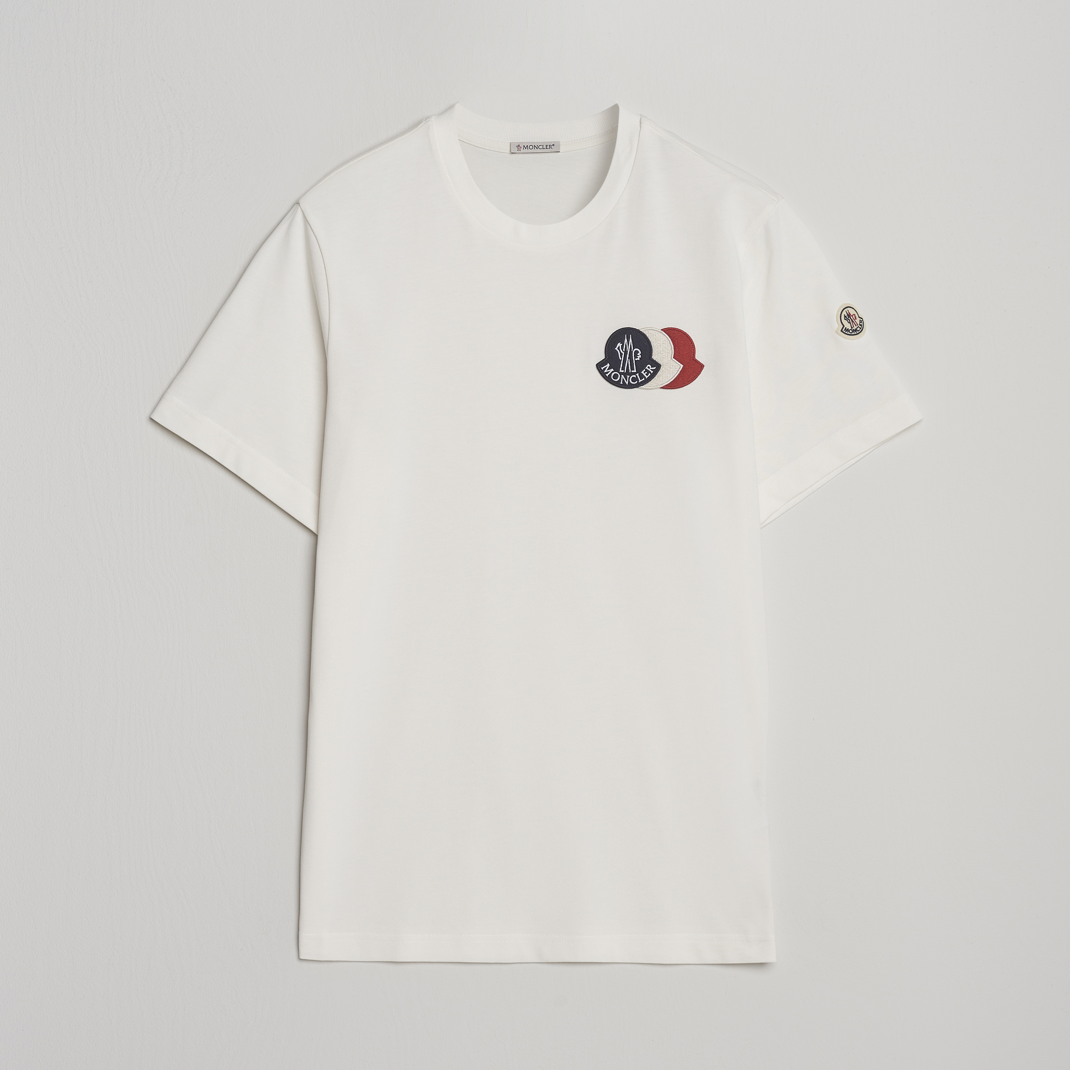 Moncler Patch Logo T-Shirt White bei Care of Carl