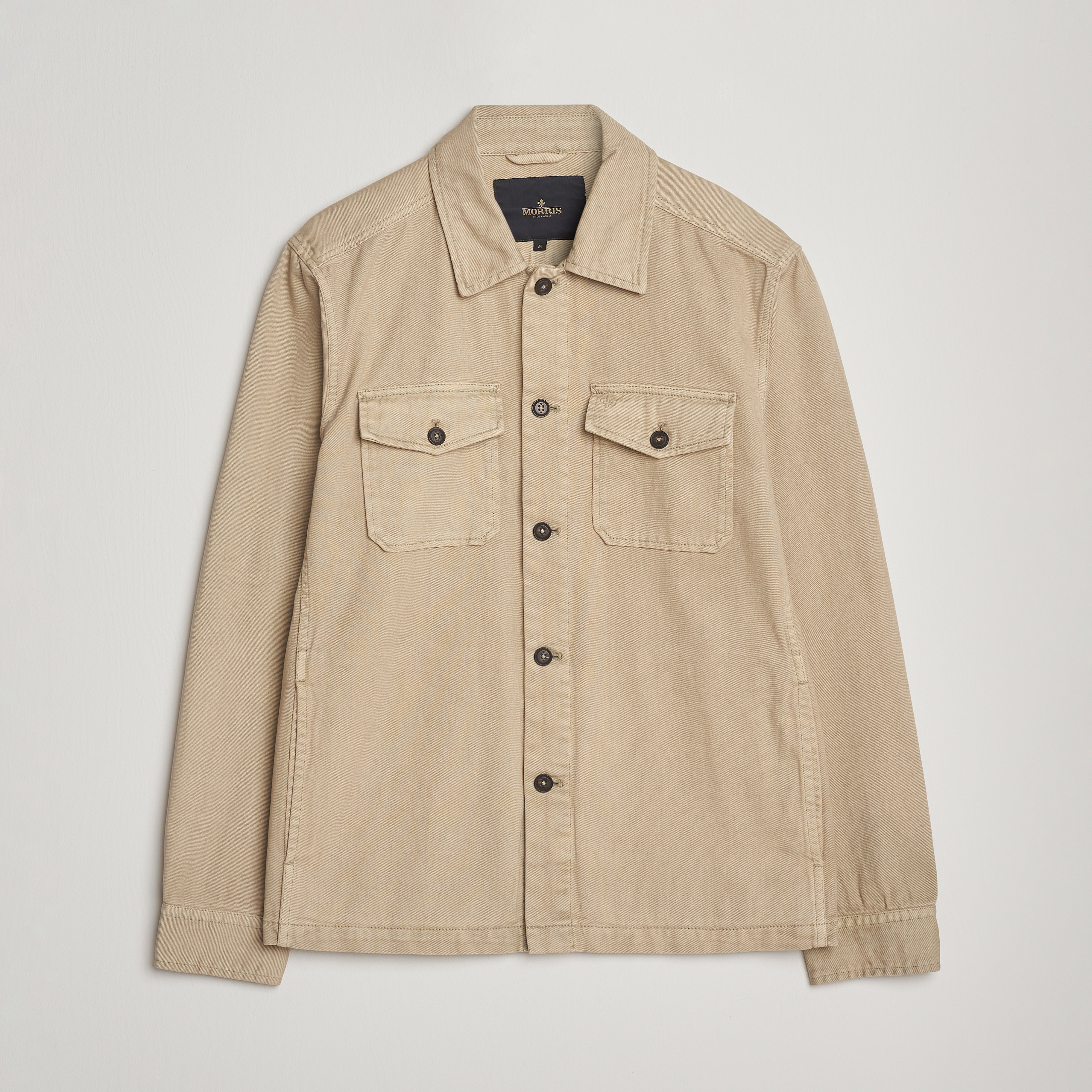 Morris Alain Twill Shirt Jacket Khaki bei Care of Carl
