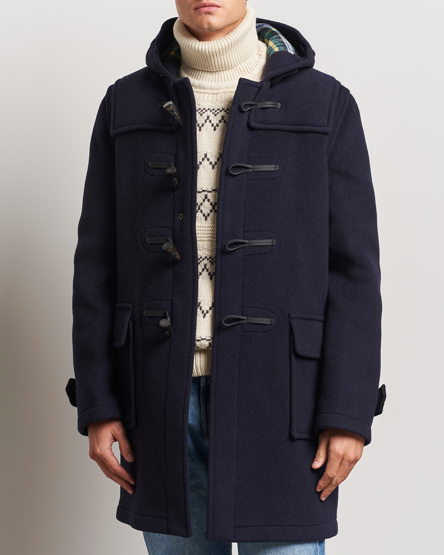 Gloverall Morris Duffle Coat Navy/Dress Gordon bei CareOfCarl.de