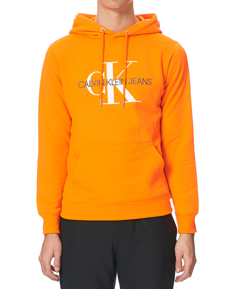 Calvin Klein Jeans Monogram Regular Hoodie Shocking Orange Bei Care Of Carl