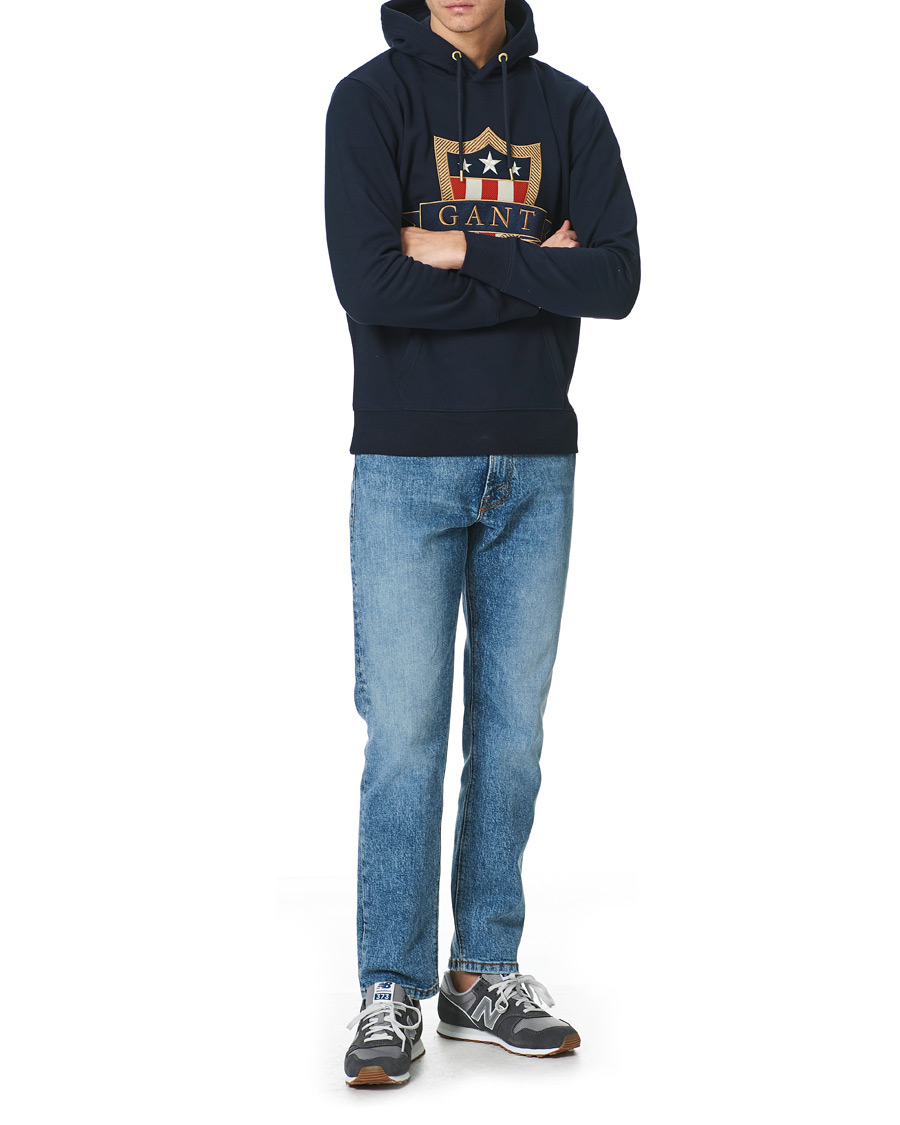 GANT Banner Shield Hoodie Evening Blue bei Care of Carl